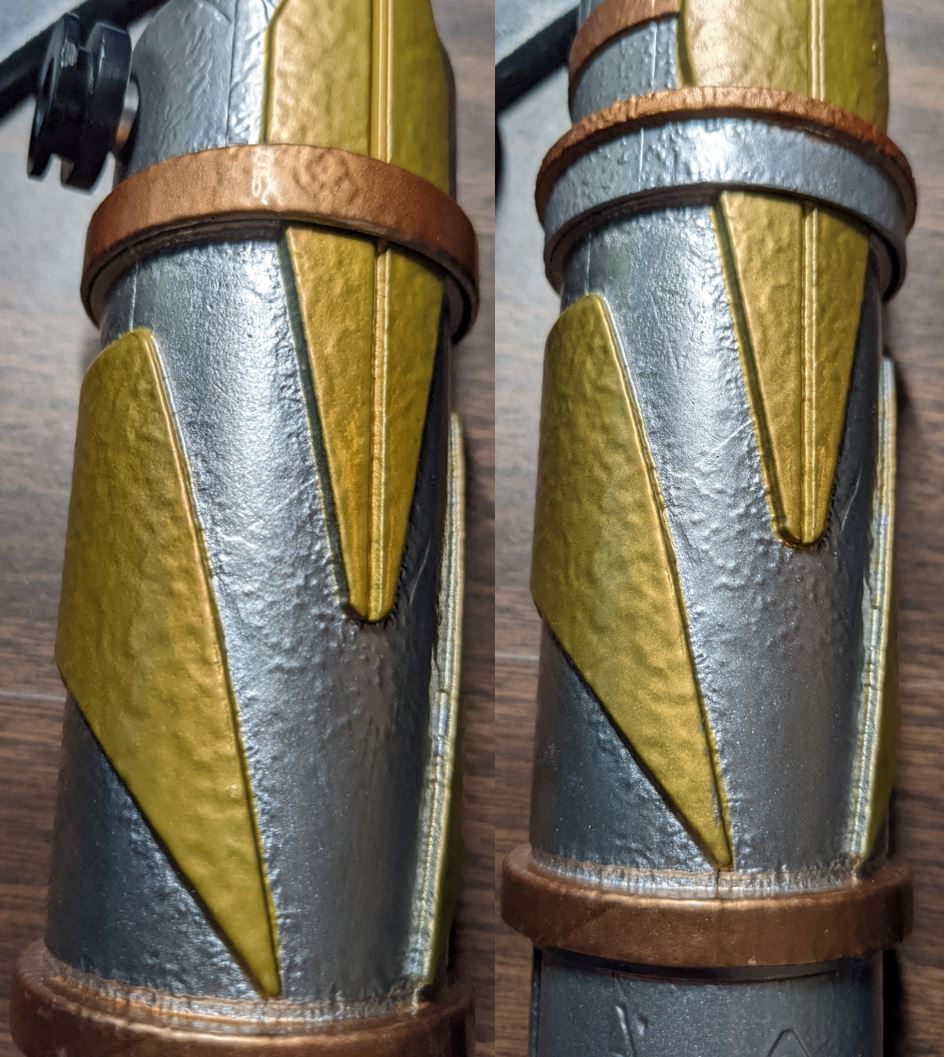 Those brush strokes, yeesh. I love my saber and only have 2 gripes. The ...